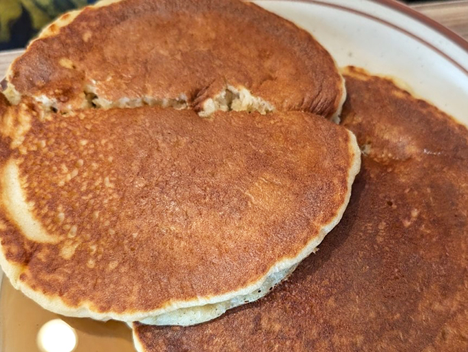 These pancakes are so perfectly golden, they could win a beauty pageant. Miss Breakfast USA, anyone?
