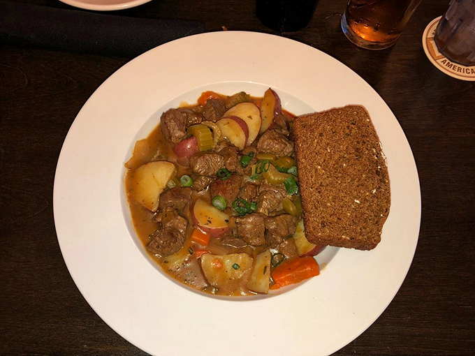 A stew so hearty, it could warm the cockles of even the coldest Irish heart. Comfort in a bowl, Florida-style. Photo credit: Julianne W.