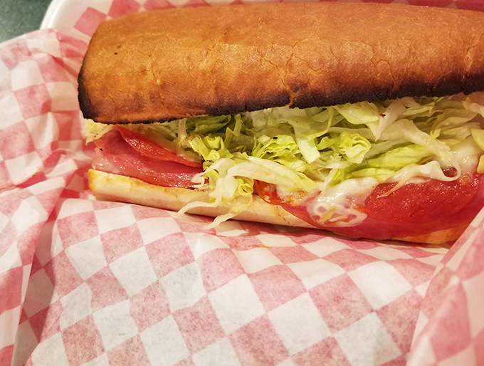 Layer upon layer of fresh ingredients - it's like a sandwich wearing a tuxedo to a casual Friday.
