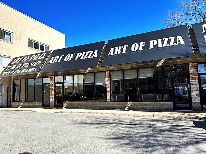 Don't let the simple exterior fool you &ndash; inside The Art of Pizza, every pie is a Picasso of flavor.