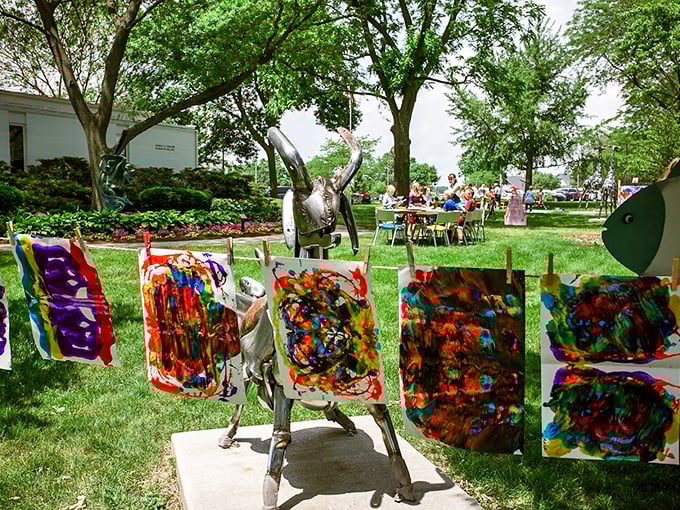 Racine's outdoor gallery, where the art is always fresh and the creativity is always flowing.