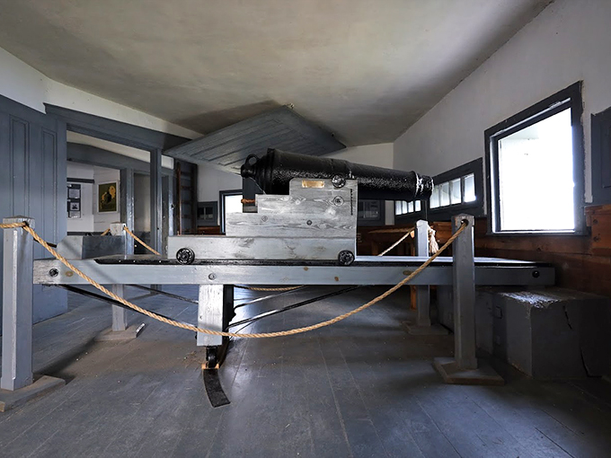 Cannon fodder for thought: This indoor exhibit brings Fort McClary's artillery to life, minus the ear-splitting boom and gunpowder smell.