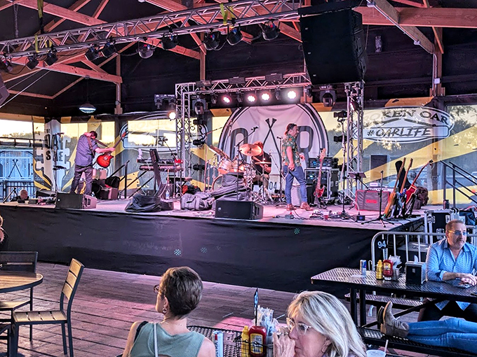 Live music that'll have you tapping your toes and forgetting your woes. These guys rock harder than my dad at a Beatles tribute concert.