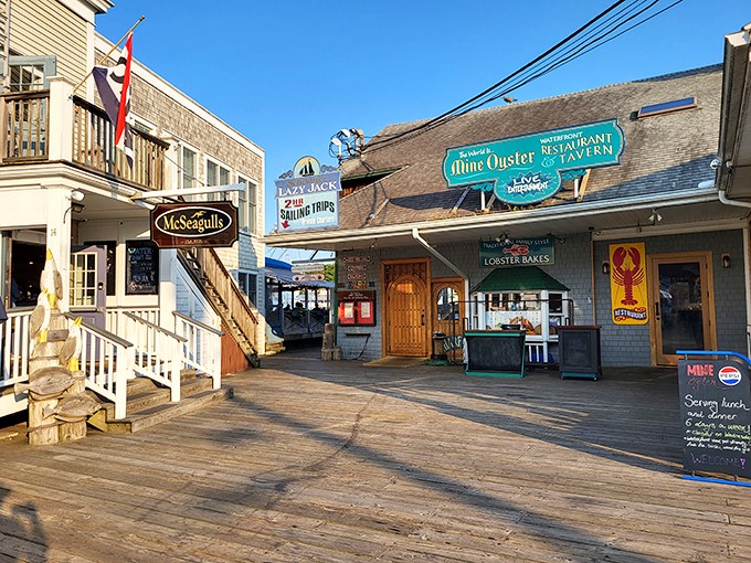 A wooden walkway to wonderland. Follow this path and you might just stumble upon the best meal of your life &ndash; no breadcrumbs needed!