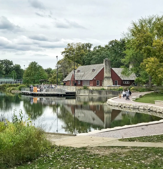 Where tranquility meets community spirit. This scene is so idyllic, you half expect to see Norman Rockwell himself setting up an easel.
