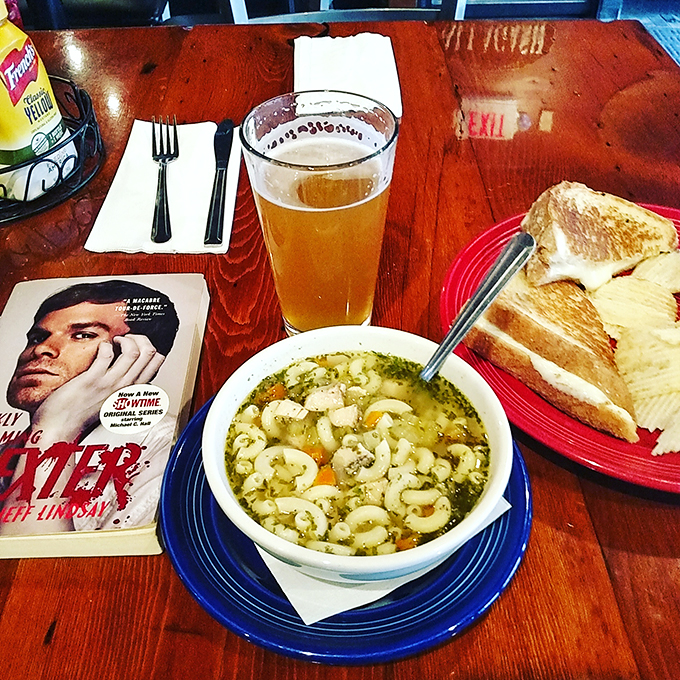 Soup's on! A steaming bowl of comfort that's like a warm hug for your taste buds, paired with the faithful companionship of a good book.