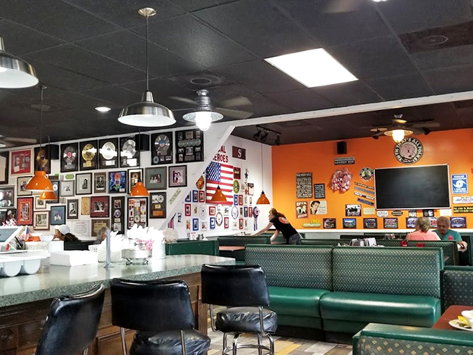 The heart of the diner beats strong! These walls tell stories of good times, great food, and a community united by appetite.