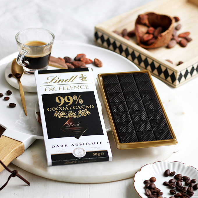 99% cocoa: for when you want your chocolate to be as dark as your soul. A true test of cocoa commitment.