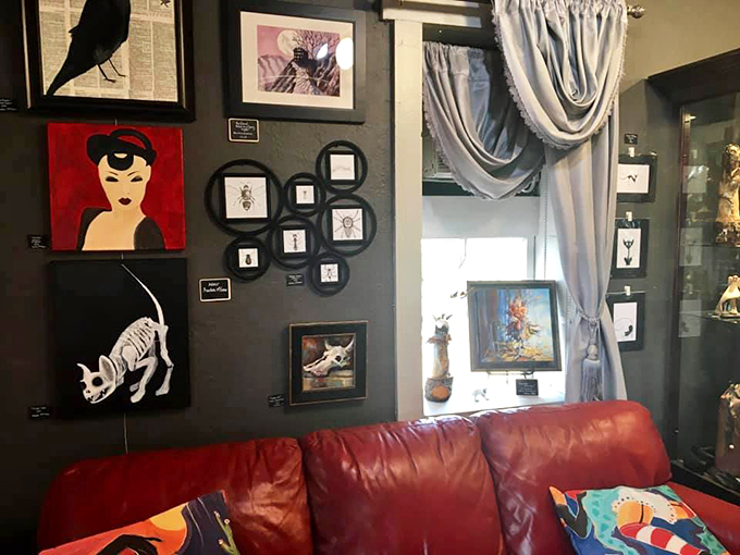 From sassy skeletons to mysterious ladies, this wall is wilder than Jerome's wildest ghost stories. And twice as entertaining!