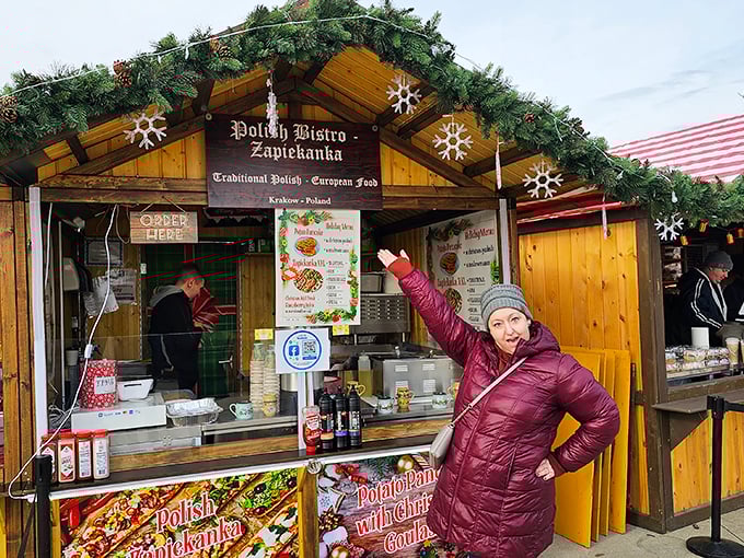 Booth-iful sights and delicious smells! Each stall is a treasure trove of holiday goodies, from savory treats to handcrafted ornaments. It's like Christmas threw up, but in a good way!