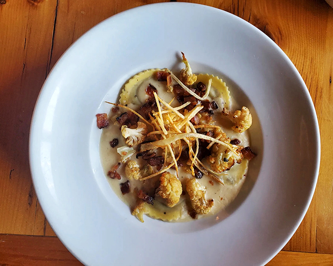 Pasta la vista, baby! These ravioli are so good, they'll make you want to hug the chef (but please don't, it's awkward).