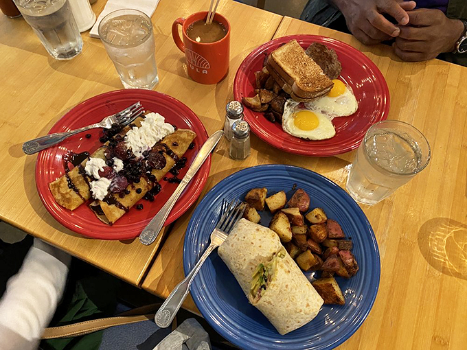 Breakfast of champions? More like breakfast of food lovers! This spread is what happens when your taste buds throw a morning party and everyone's invited.