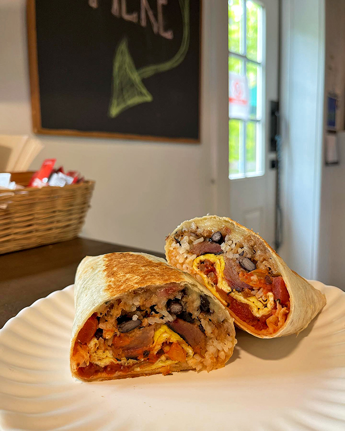 A breakfast burrito that packs more flavor than your average morning meeting &ndash; and it's way more enjoyable.