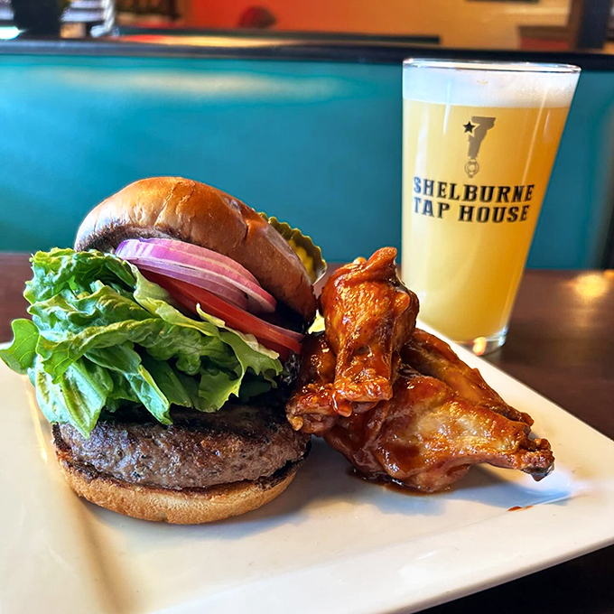 The dynamic duo of comfort food, with a cold beer playing faithful sidekick.