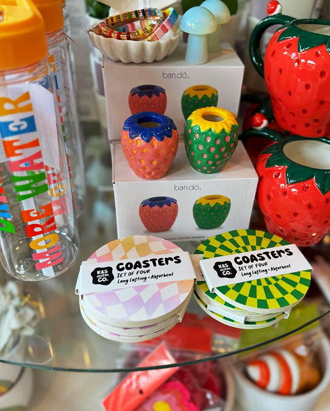 Protect your surfaces in style! These fruity coasters and vibrant water bottles are a recipe for a cheerful tabletop and hydrated adventures.