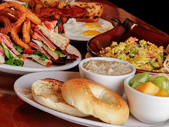 A breakfast spread that could feed an army - or just one very hungry food enthusiast. Photo credit: 5th Avenue Cafe