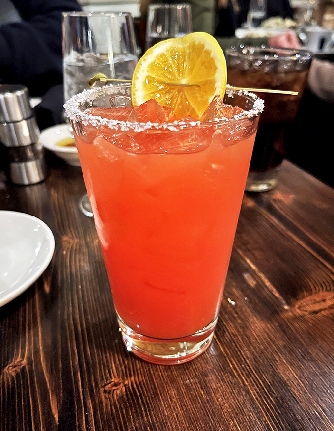 A cocktail so pretty, it belongs in an art gallery. But trust us, it tastes even better than it looks.