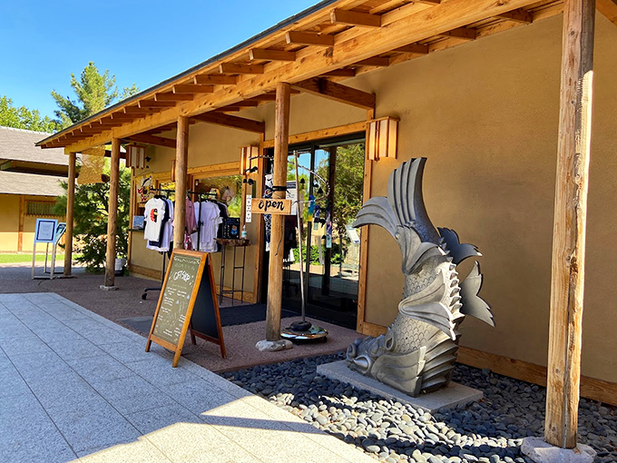 Souvenir shopping with a side of zen. Here, even the gift shop feels like part of the meditation &ndash; your wallet might just reach enlightenment.