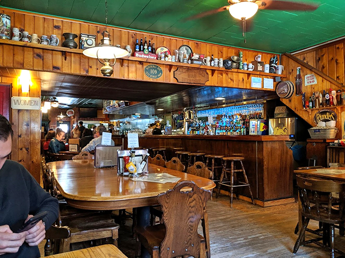 Where vintage beer steins and warm wood paneling create the perfect backdrop for making memories.
