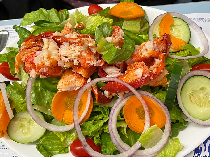 A lobster salad that proves healthy eating doesn't mean sacrificing flavor &ndash; fresh, colorful, and Maine-proud.
