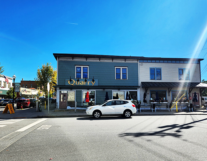 The Quarry stands proud, a culinary lighthouse guiding hungry travelers to a safe, delicious harbor.