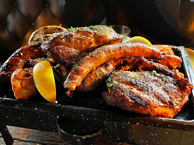 A carnivore's dream platter that would make even Fred Flintstone do a double-take. Photo credit: Stephen Coyne