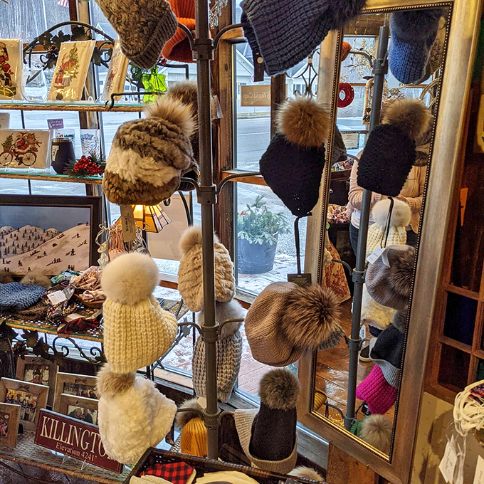 Hat's entertainment! From fluffy pompoms to sleek designs, this headgear haven has more options than Ben & Jerry's has ice cream flavors. 