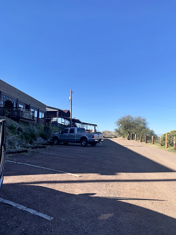 Park your inhibitions here! This unassuming lot is where ordinary days transform into extraordinary adventures. Photo credit: A M