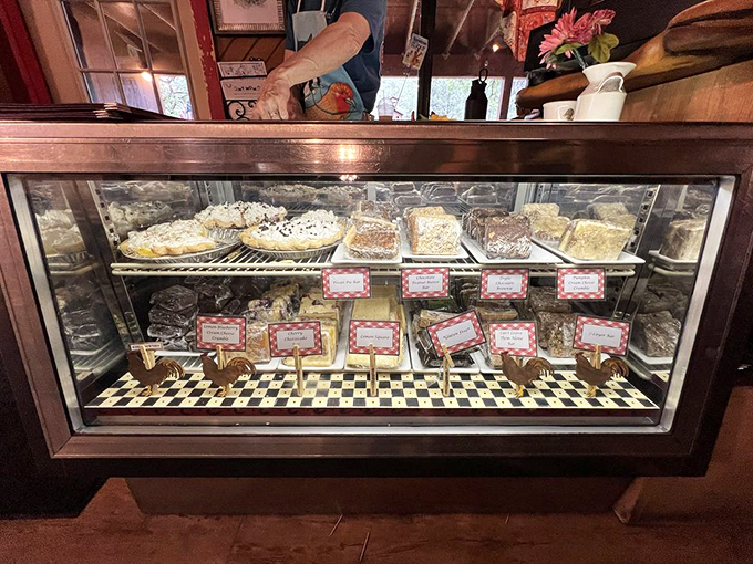 Pie oh my! This dessert case is a sweet tooth's dream and a dieter's kryptonite. Resistance is futile (and not recommended).