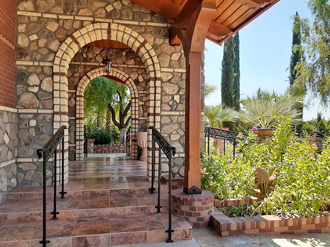 Stairway to heaven or pathway to tranquility? Either way, these steps lead to a feast for the soul (and the Instagram feed).