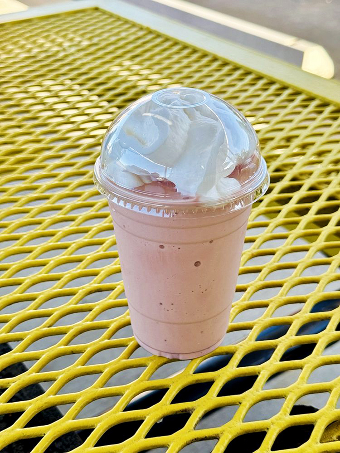 Pink perfection in a cup&mdash;this strawberry shake brings back memories of simpler times and sweeter days.