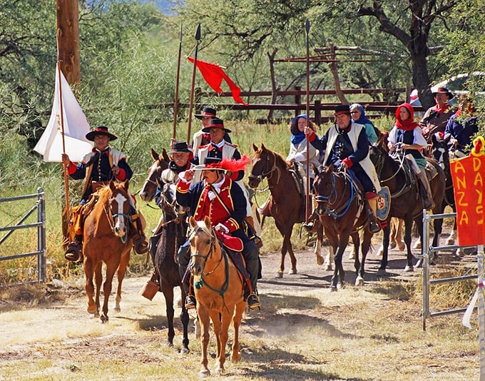 Tubac's annual reenactment ride: Where history comes alive and horses get to show off their acting skills. It's like "Hamilton," but with more hooves.