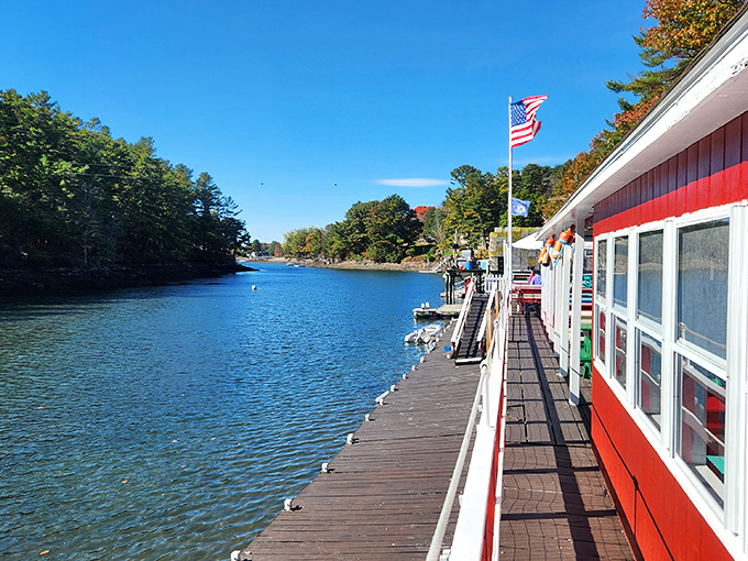 A view that'll make you want to quit your job and become a lobster fisherman. (Warning: Early mornings not included in photo.)