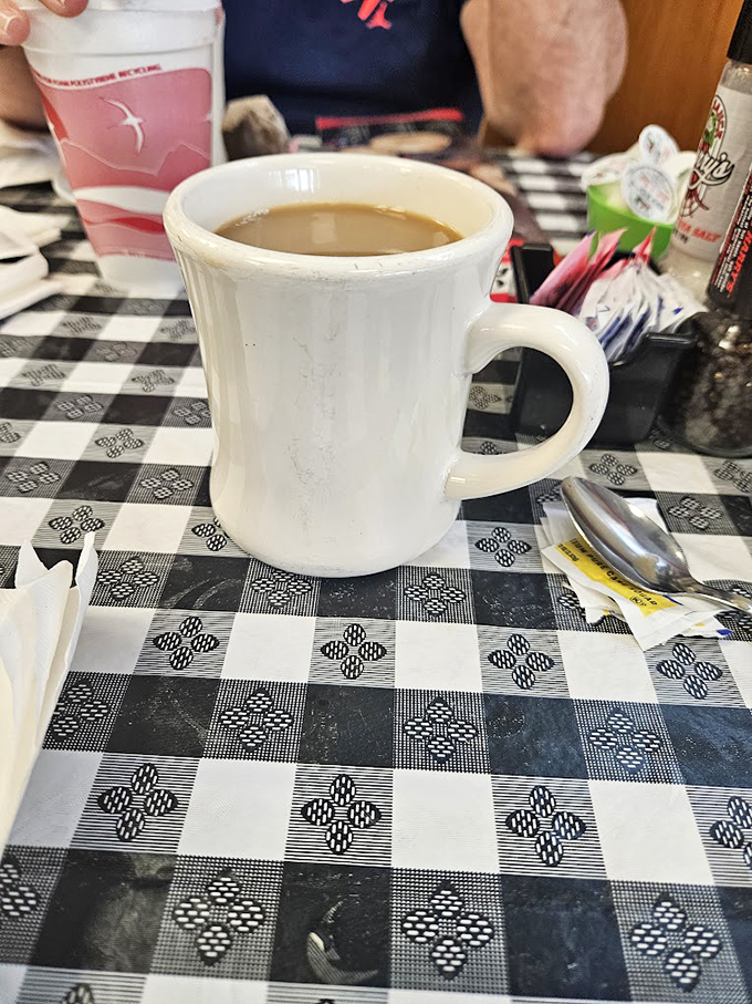 In a world of fancy lattes, sometimes you just need a classic cup of joe. This mug is like a warm hug for your hands.