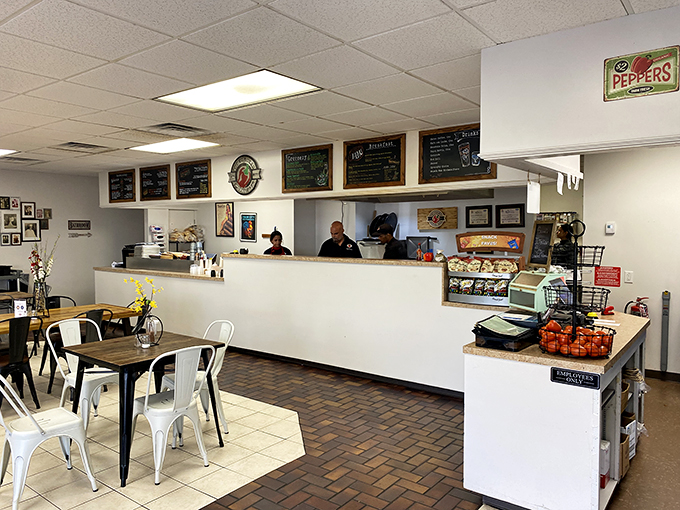 Where the magic happens! This counter is like mission control for your taste buds, launching flavor rockets to the moon. Photo credit: Seul Garcia