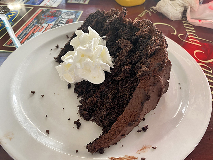 This chocolate cake is so rich and moist, it should come with its own investment portfolio.