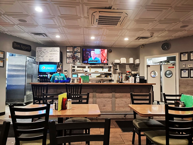 Where magic happens, one bite at a time. Sal's dining area is like your living room, if your living room served the best comfort food in town.