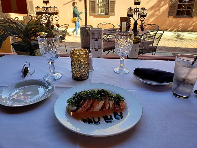 Dining al fresco at Nonna's: Where the breeze carries hints of garlic and the wine flows like conversation. Photo credit: Joseph Morreale