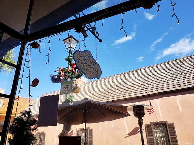 The sign says "Nonna's Trattoria," but it might as well read "Portal to Culinary Bliss." Step inside, and leave your calorie concerns at the door.