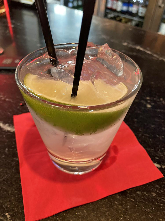 Pucker up, buttercup! This zesty gimlet is like a liquid high-five for your taste buds, with a twist of Polish panache.