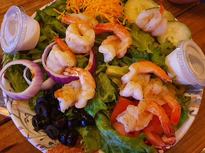 Who says salads can't be exciting? These plump prawns turn a bed of greens into a gourmet adventure.
