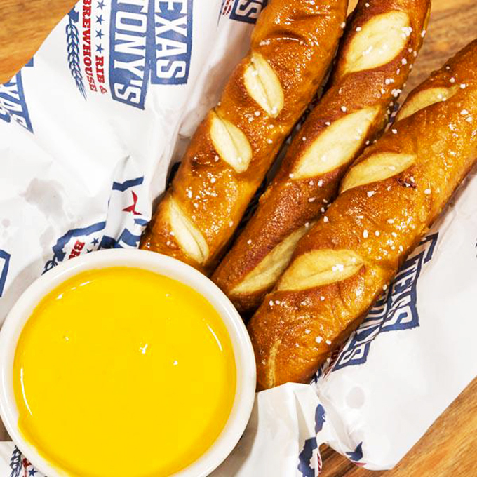 Pretzel sticks that'll twist your taste buds! These golden ropes of joy are like edible magic wands for your mouth.