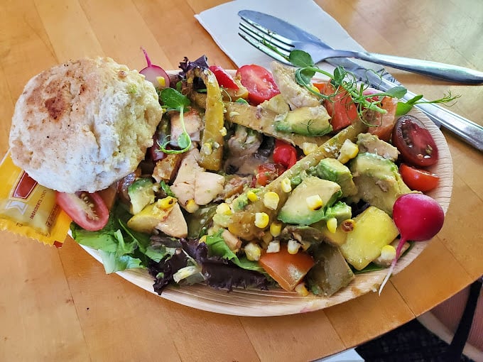 Who says you can't have a garden party for breakfast? This vibrant salad is like spring decided to sleep in.