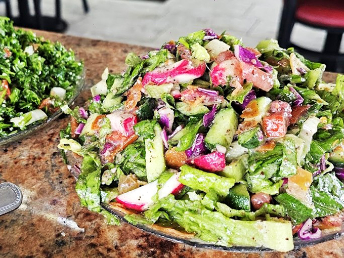 This salad isn't just fresh. It's like the produce aisle decided to throw a party and everyone was invited. It's a rainbow you can eat!