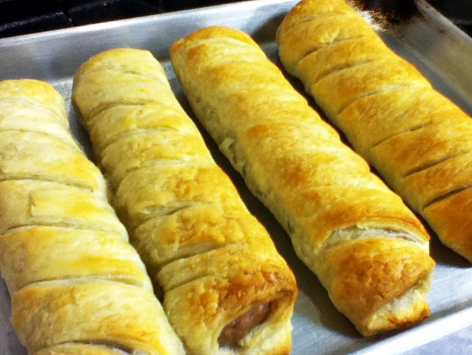 Sausage rolls fresh from the oven: where British tradition meets Vermont craftsmanship. It's like a flavor-packed time machine in every bite.