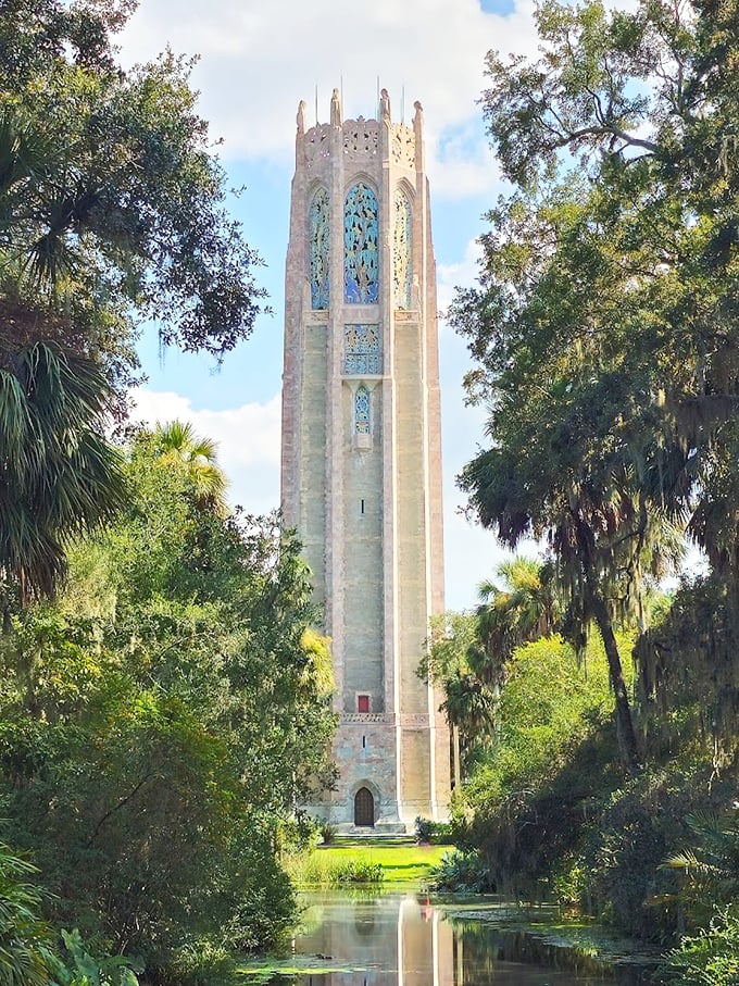 The belle of the botanical ball, this singing tower is ready for its close-up. Cue the Disney music!