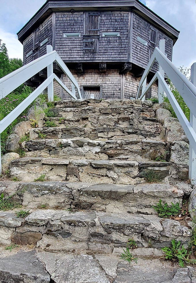Stairway to heaven? Nope, just to the second floor! But the view up there might make you think otherwise.