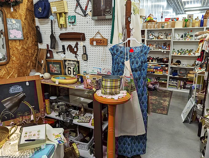 It's not clutter, it's curated chaos! This booth is a testament to the art of collecting&hellip; well, everything. Marie Kondo would have a field day.