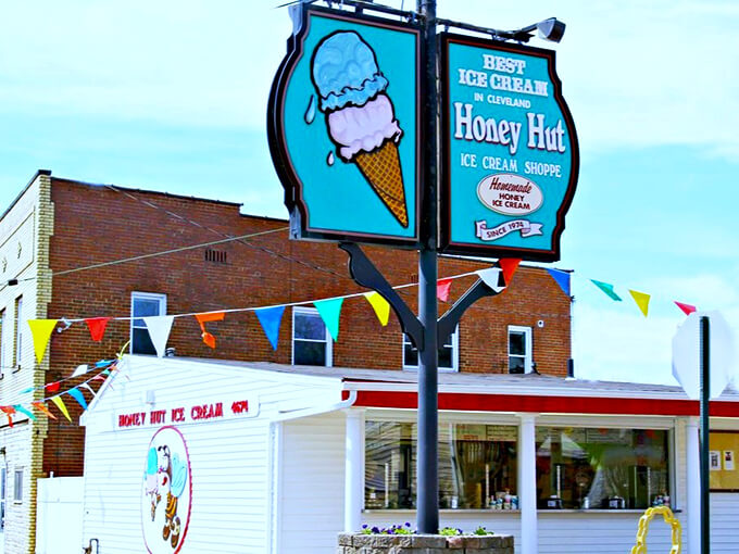 Sweet as honey, cool as ice. Honey Hut is Cleveland's little corner of frozen paradise.