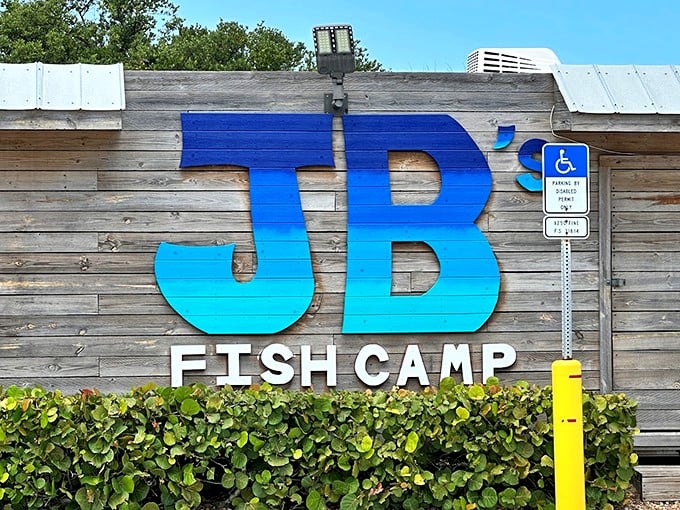 JB's Fish Camp: Where kayaks and seafood collide! New Smyrna Beach's rustic gem is serving up adventure on a plate.